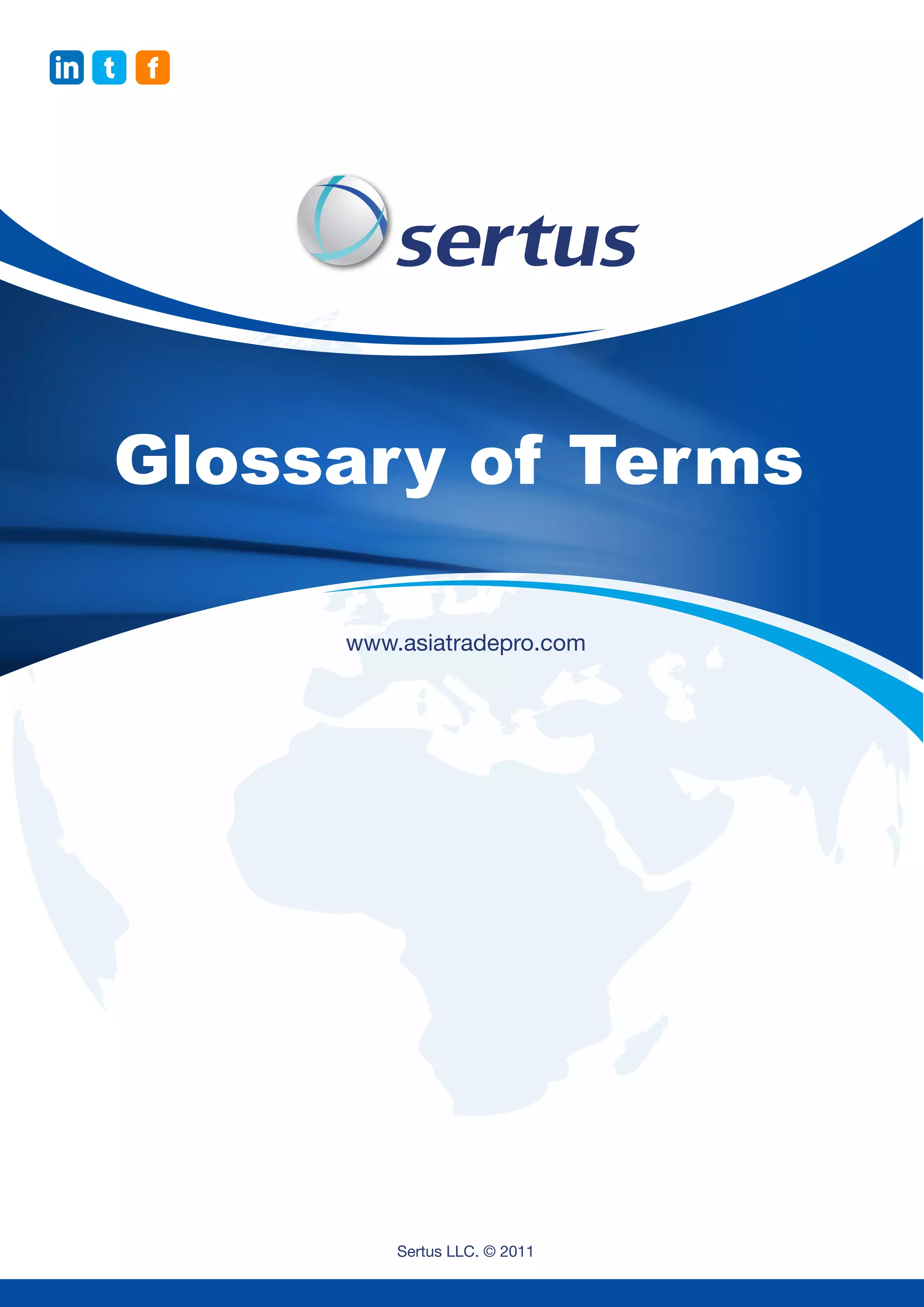 Sourcing and Procurement: Glossary of Terms | PDF
