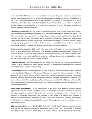 Sourcing and Procurement: Glossary of Terms | PDF