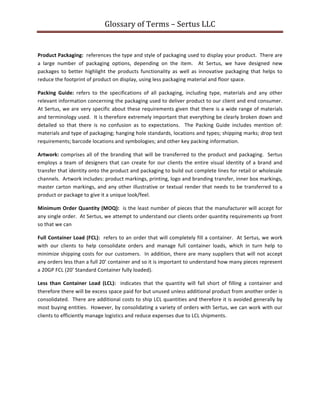 Sourcing and Procurement: Glossary of Terms | PDF