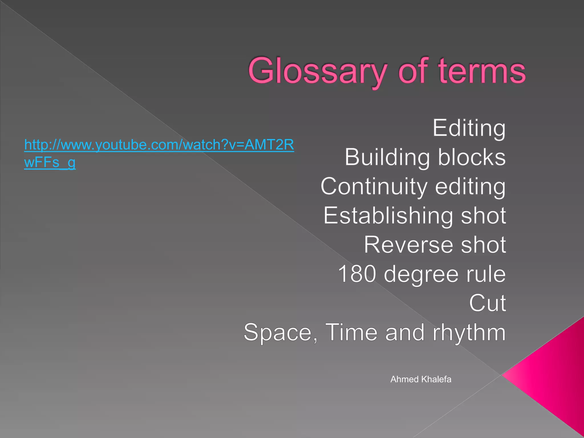 Glossary of terms | PPT