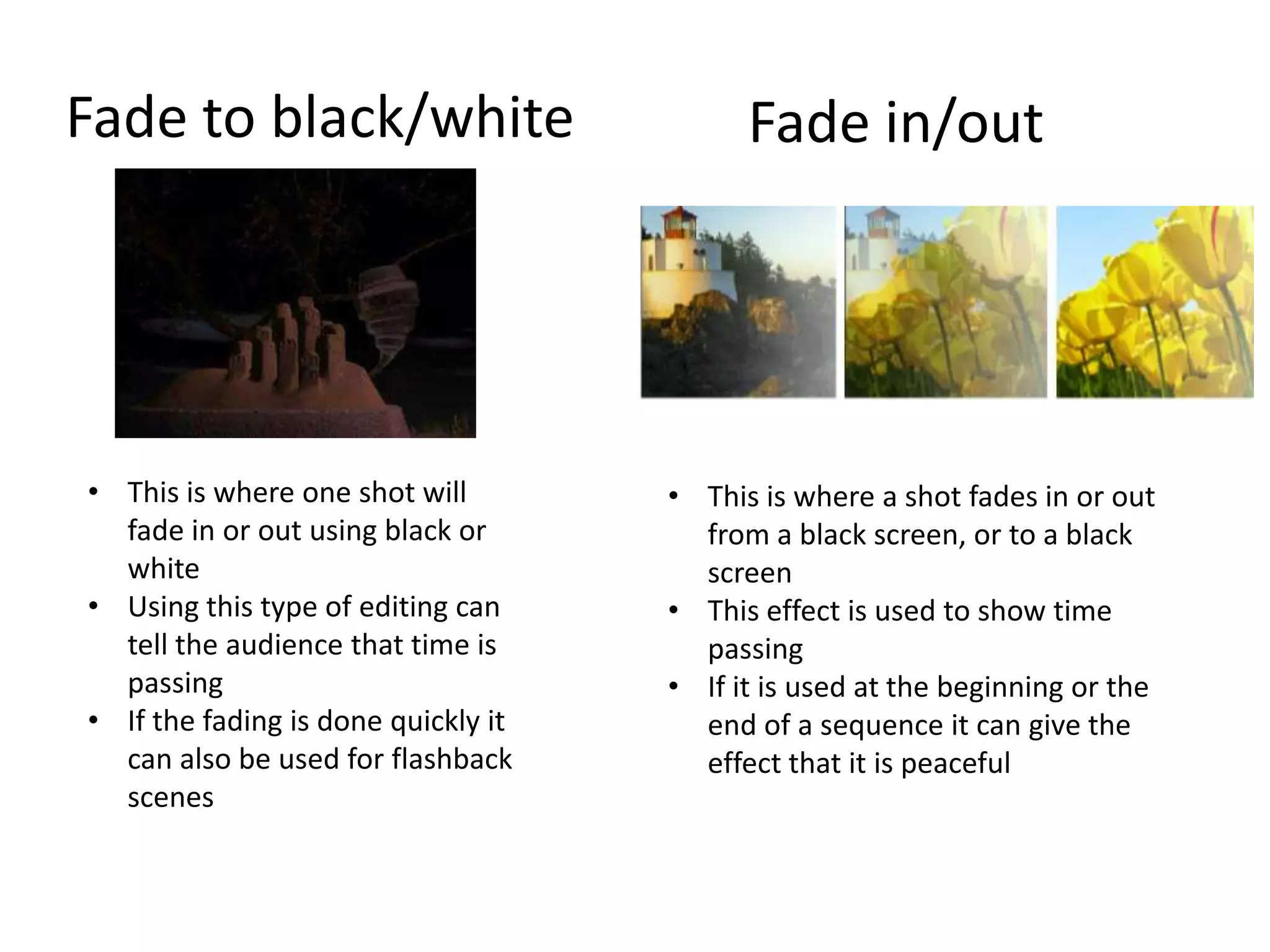 Glossary of terms-editing techniques | PPTX