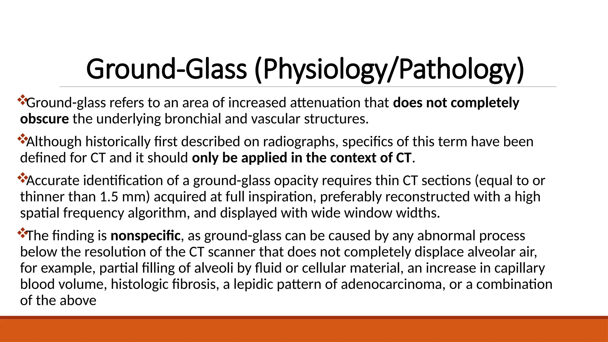 Glossary of terms in Thoracic Radiology: The Fleischner Society 2024 ...