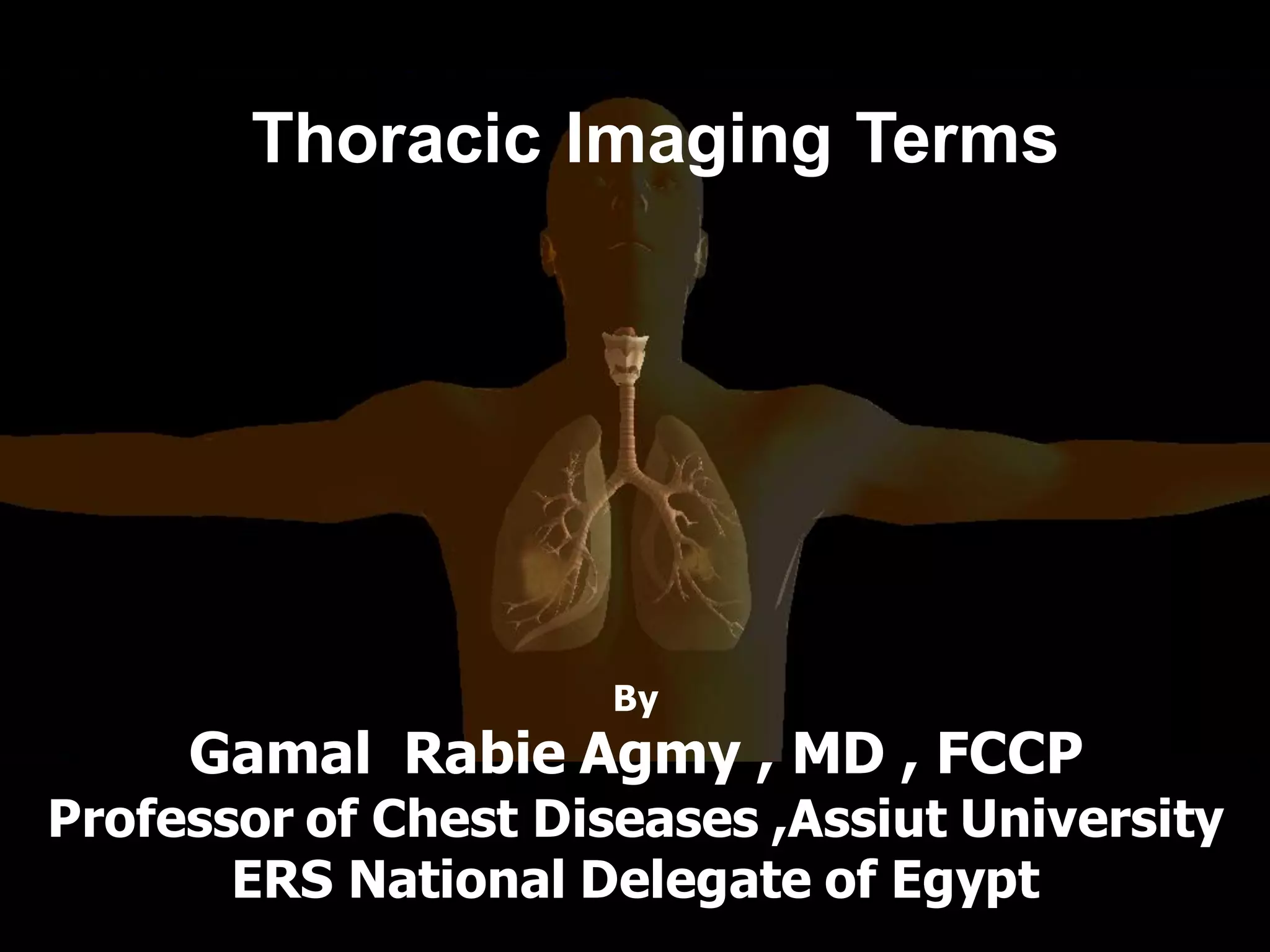 Glossary of thoracic imaging terms part 1 | PDF