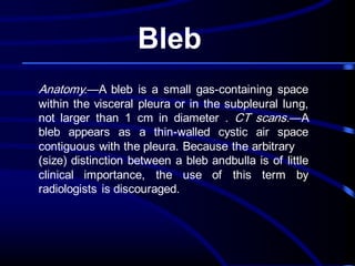 Glossary of thoracic imaging terms part 1 | PDF