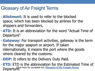 Glossary of Trade & Freight Terms | PPT