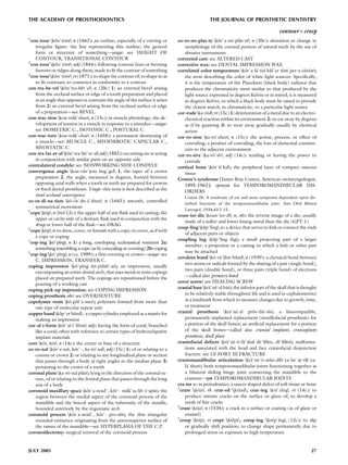 Glossary prostho | PDF