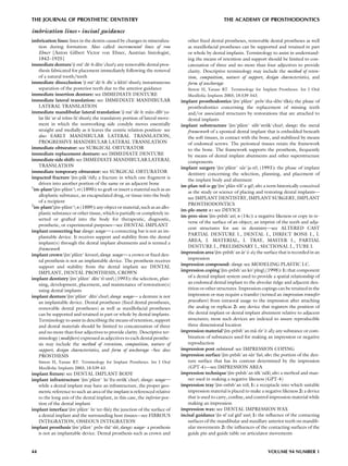 Glossary prostho | PDF