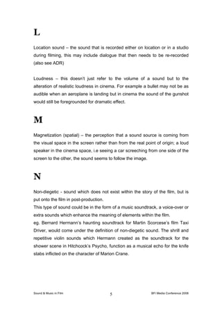 Glossary sound and_music_in_film | PDF