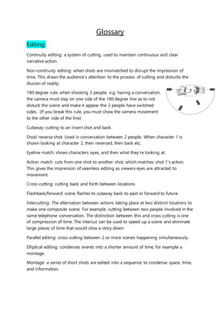 Glossary sound ediding etc | DOCX | Digital Audio | Computer Software ...