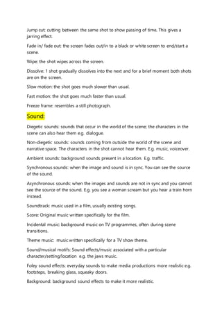 Glossary sound ediding etc | DOCX | Digital Audio | Computer Software ...