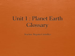 Glossary unit1 | PPT