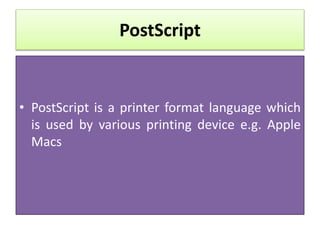 Glossary uses in printer cartridges | PPT