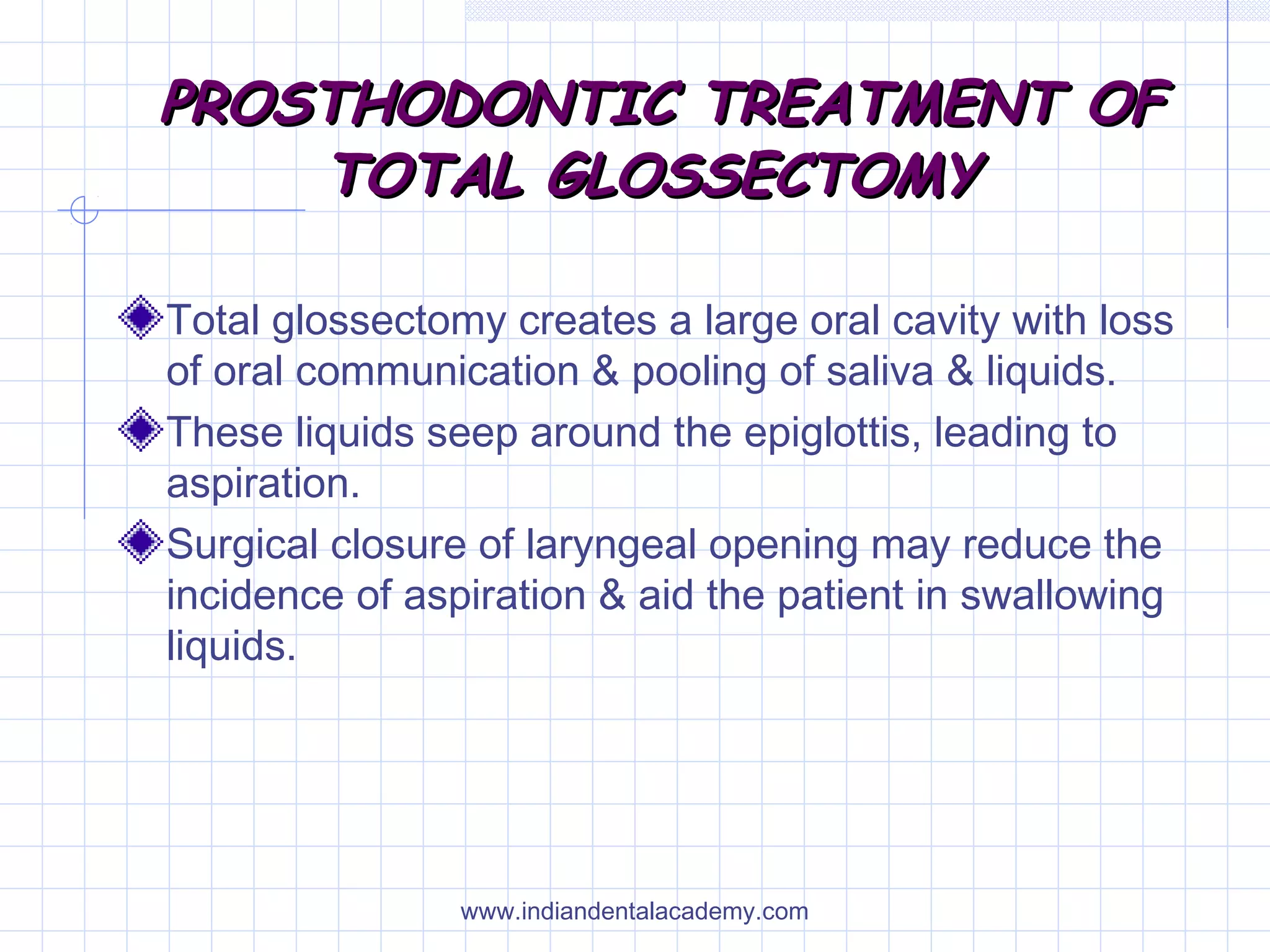 Glossectomy/ dental crown & bridge courses | PPT