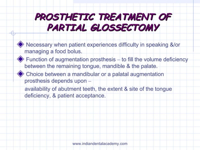 Glossectomy/ dental crown & bridge courses | PPT