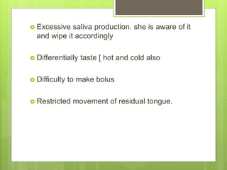 Glossectomy presentation | PPTX