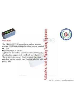 Gloss Meter | PDF