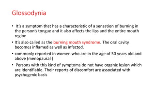 Glossodynia | PPTX