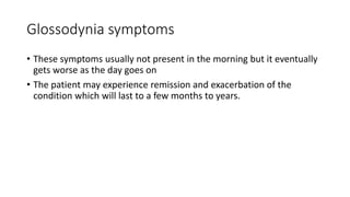 Glossodynia | PPTX