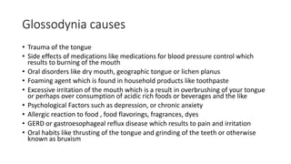 Glossodynia | PPTX