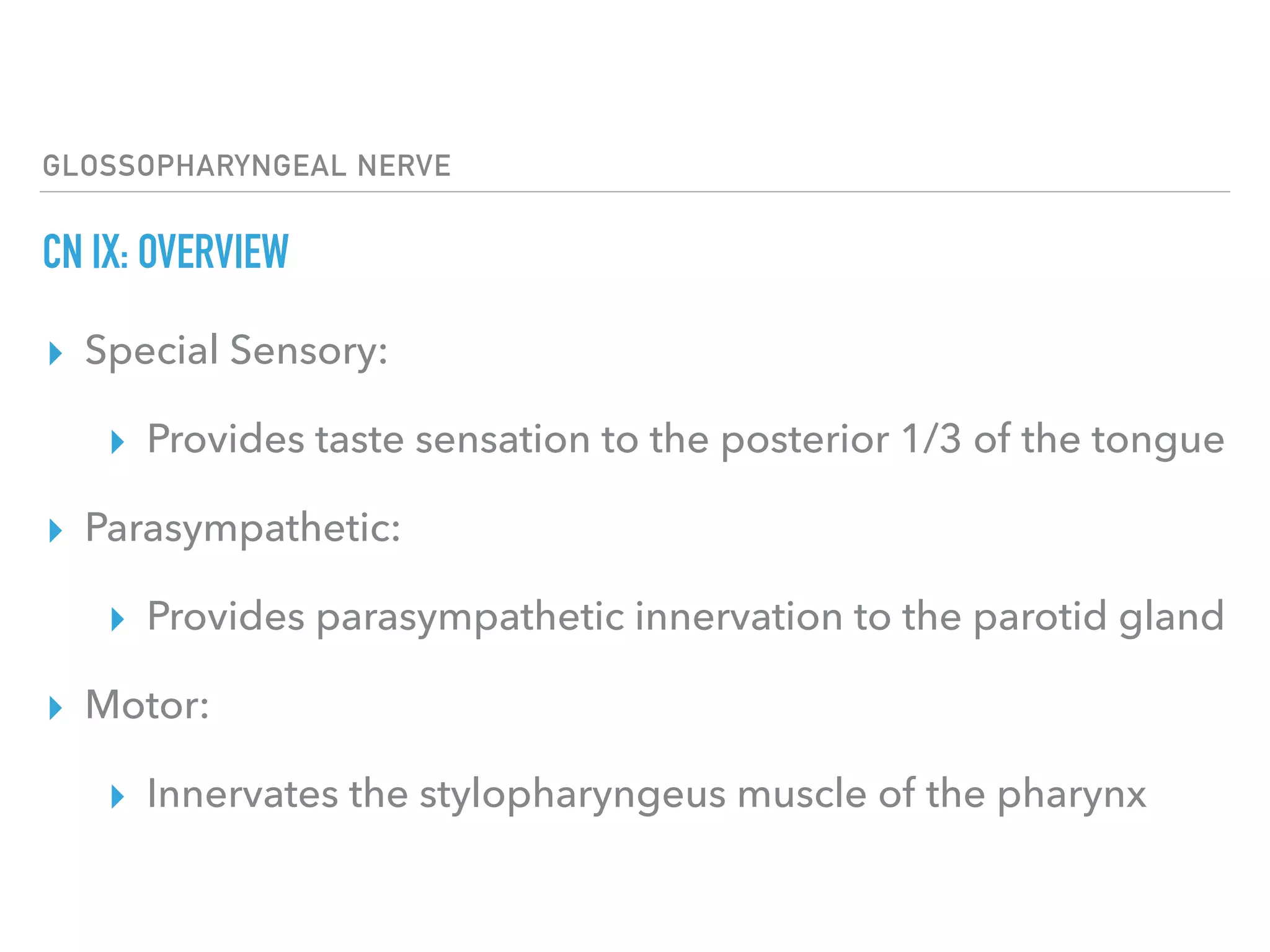 Glossopharyngeal nerve | PDF