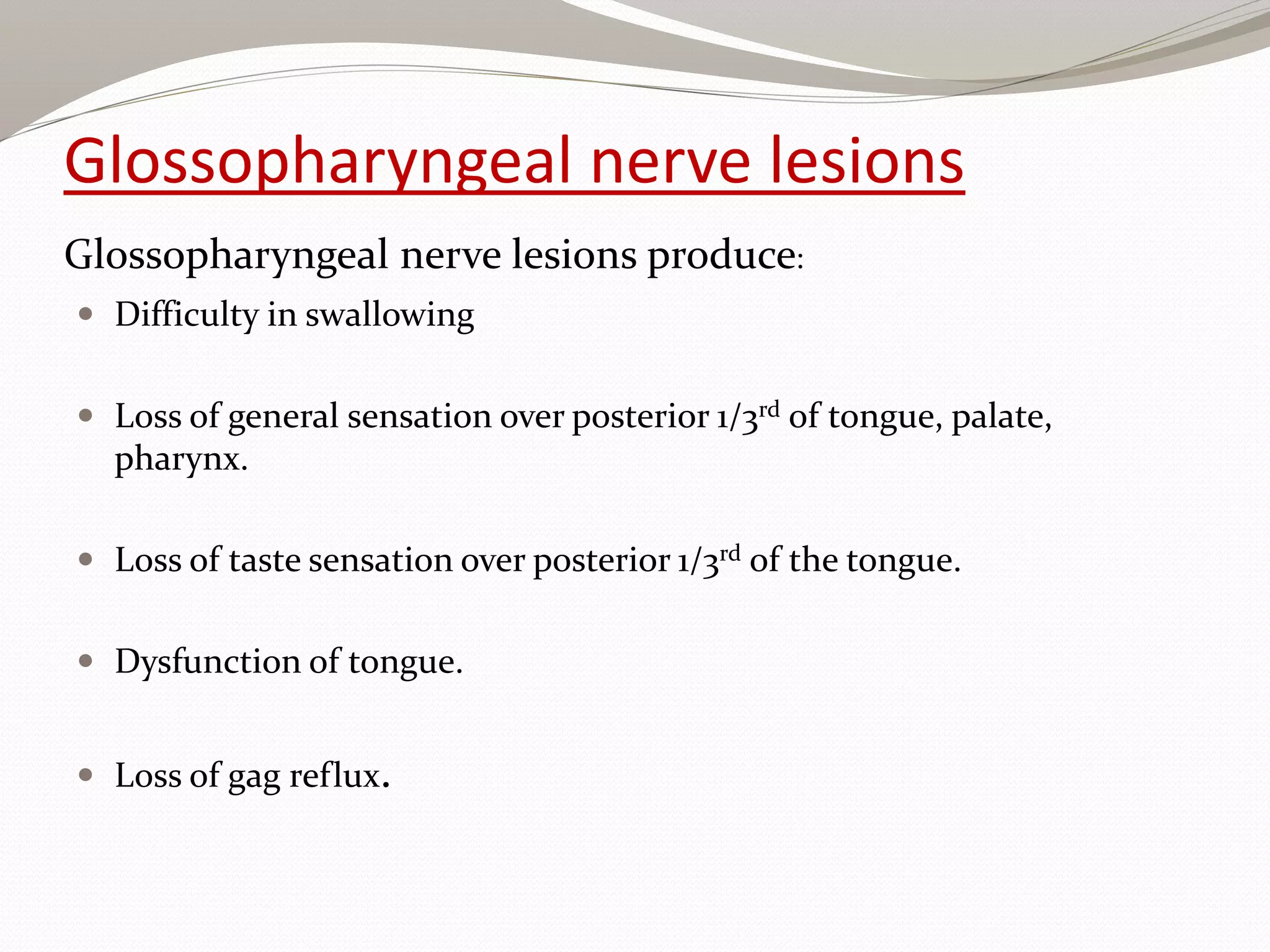 Glossopharyngeal nerve & its pathology ppt | PPTX