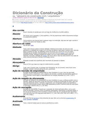 Glossário da construção | PDF