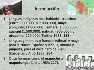 Glotónimos de lenguas originarias de hispanoamérica en la lexicografía ...