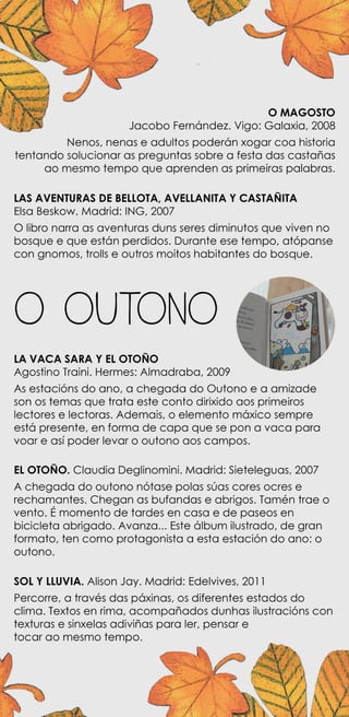 Chegou o outono. Guía de lectura | PDF