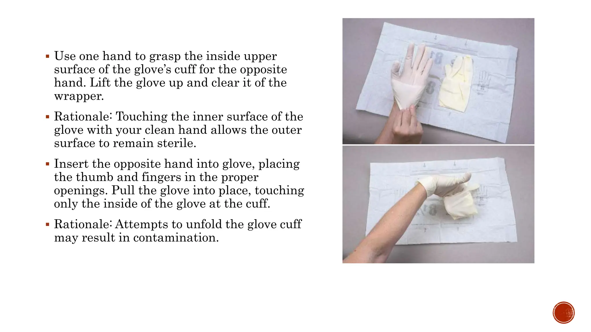 open gloving procedure for return demons | PPTX