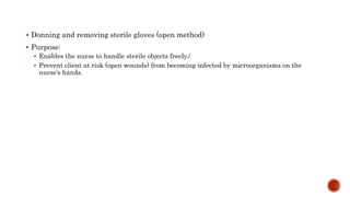 open gloving procedure for return demons | PPTX