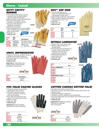 Gloves Selection Guide | PDF