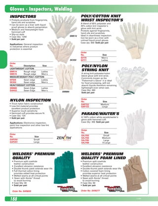 Gloves Selection Guide | PDF