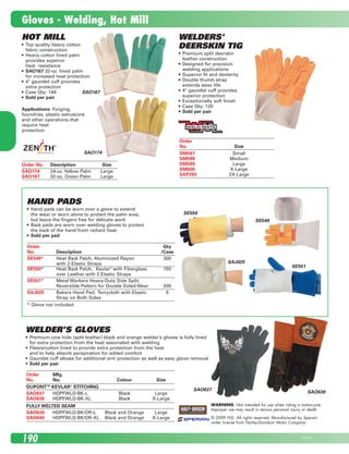 Gloves Selection Guide | PDF