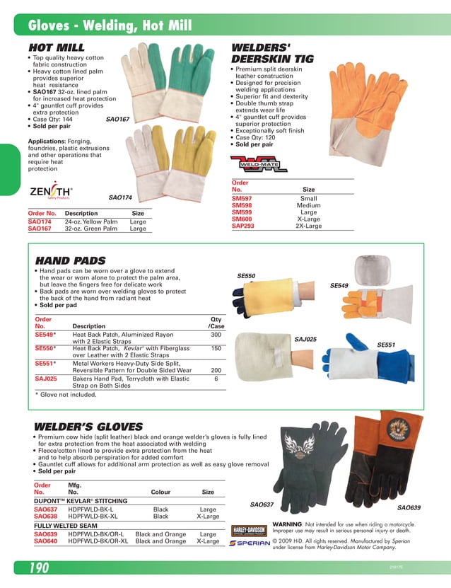 Gloves Selection Guide | PDF