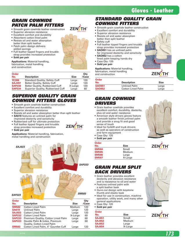 Gloves Selection Guide | PDF