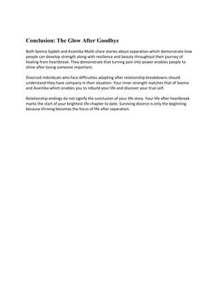 Glow After Goodbye: Healing, Strength & Starting Over ...