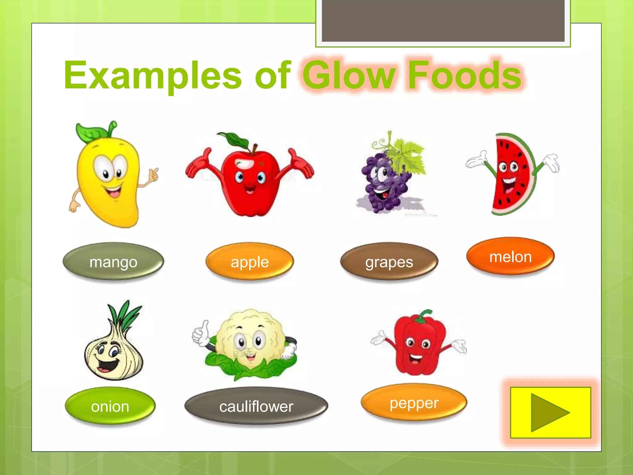Glow foods powerpoint | PPTX