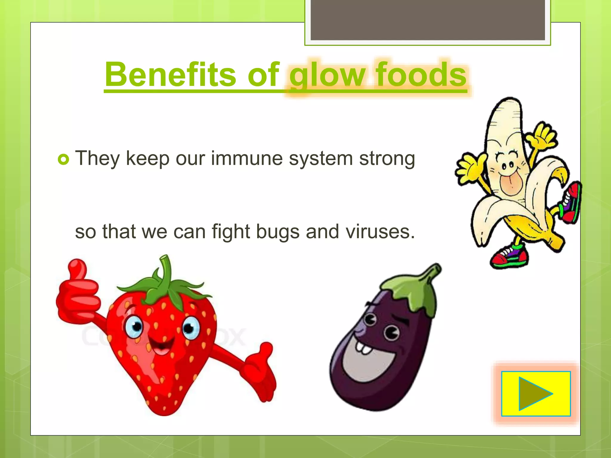 Glow foods powerpoint | PPTX