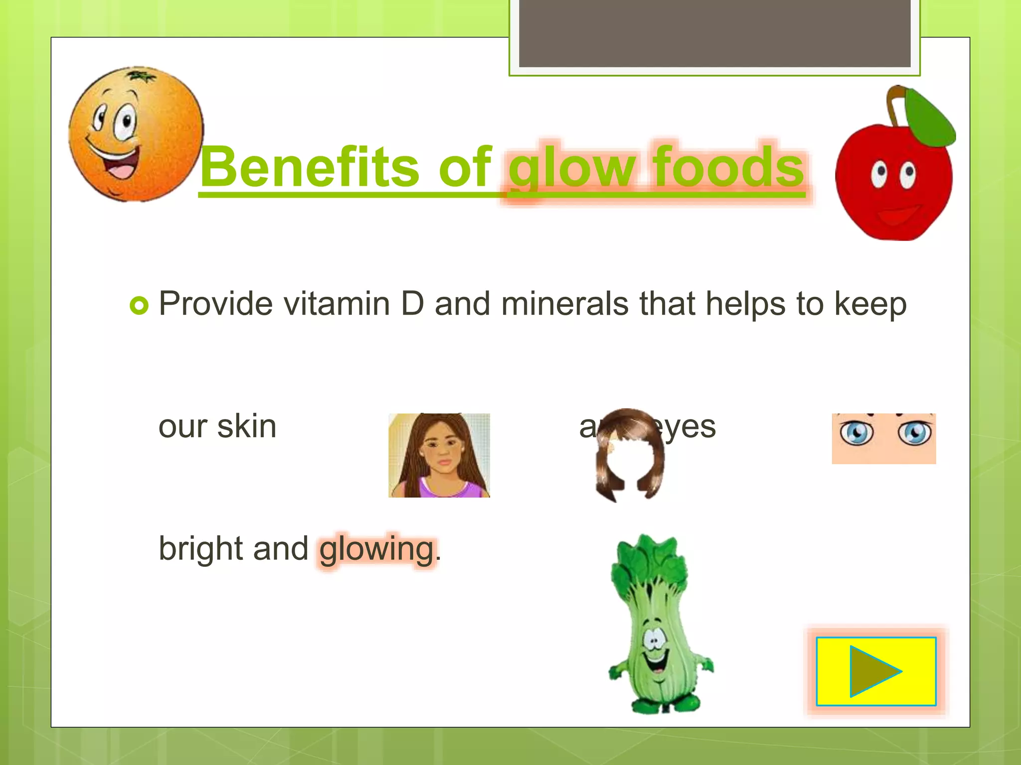 Glow foods powerpoint | PPTX