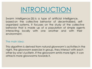 Glowworm Swarm Optimisation PPT | PDF