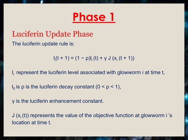 Glowworm Swarm Optimisation PPT | PDF