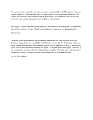 Glp. | DOCX | Pharmaceutical Industry | Industries