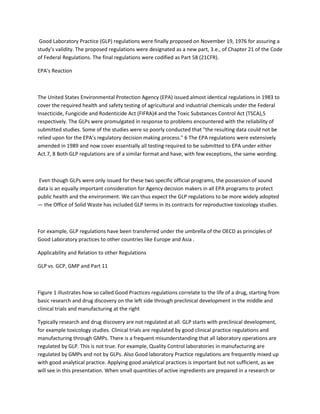 Glp. | DOCX | Pharmaceutical Industry | Industries