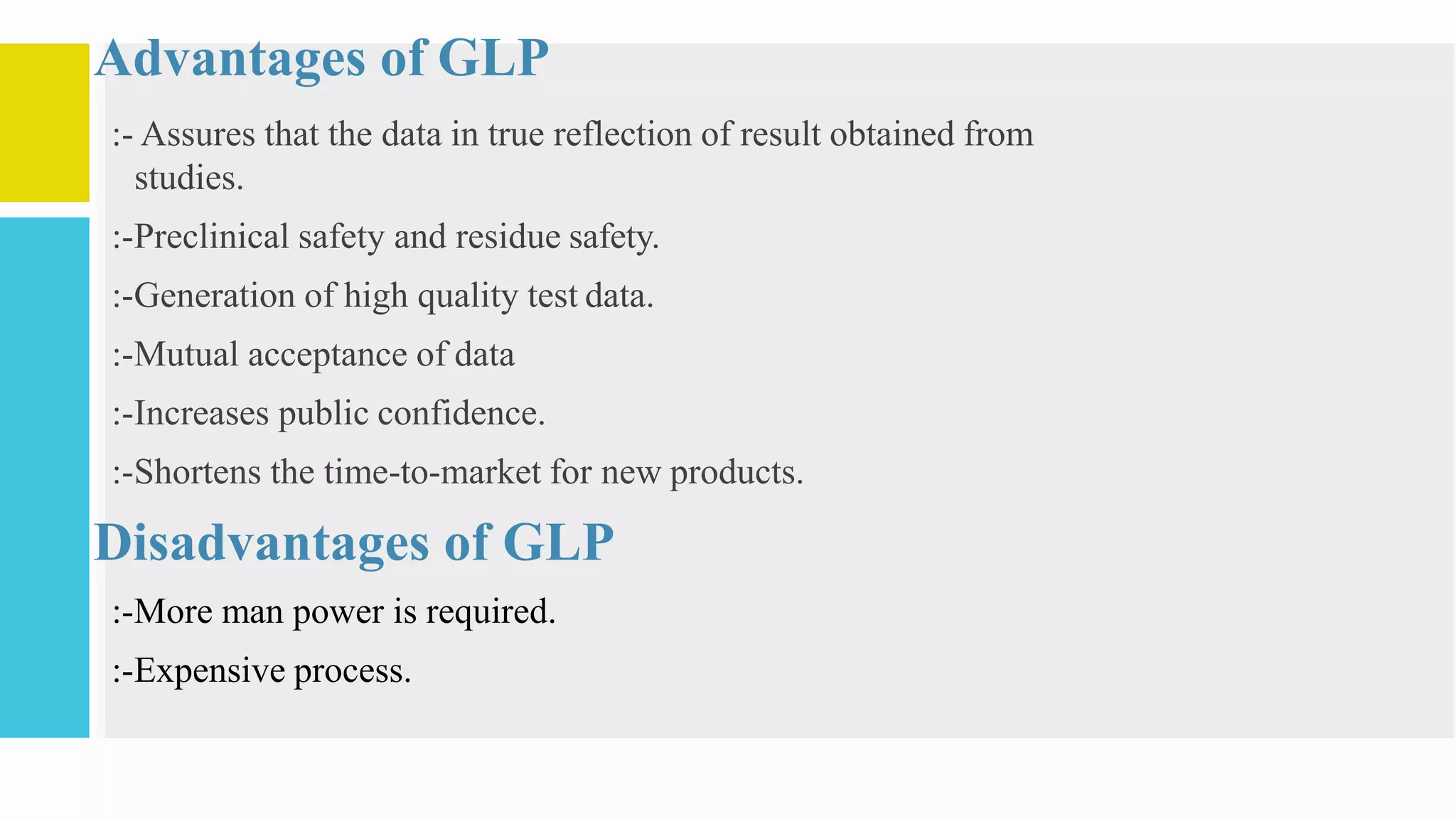 GLP (Good Laboratory Practices) | PPTX