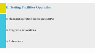 GLP (Good Laboratory Practices) | PPTX