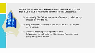 GLP (Good Laboratory Practices) | PPTX
