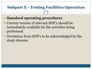 Good laboratory practice | PPTX