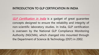Good laboratory practice certification.pptx