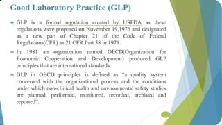 Quality Assurance_GOOD LABORATORY PRACTICE | PPTX