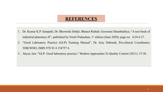 GUIDLINES FOR GOOD LABORATORY PRACTICES [GLP] | PPTX